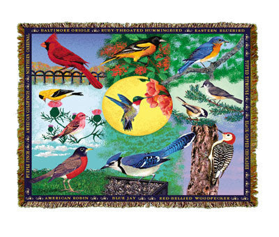 Backyard Birds Throw Blanket – Mill Street Designs